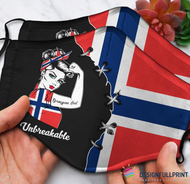 Norway Girl Norwegian Girl Unbreakable Cloth Mask HG – Designfullprint