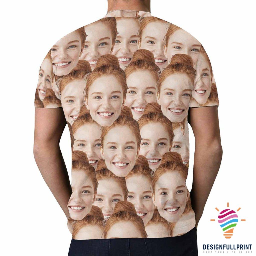 Custom Girlfriend Face Seamless Photo Men’s Personalized Girlfriend ...